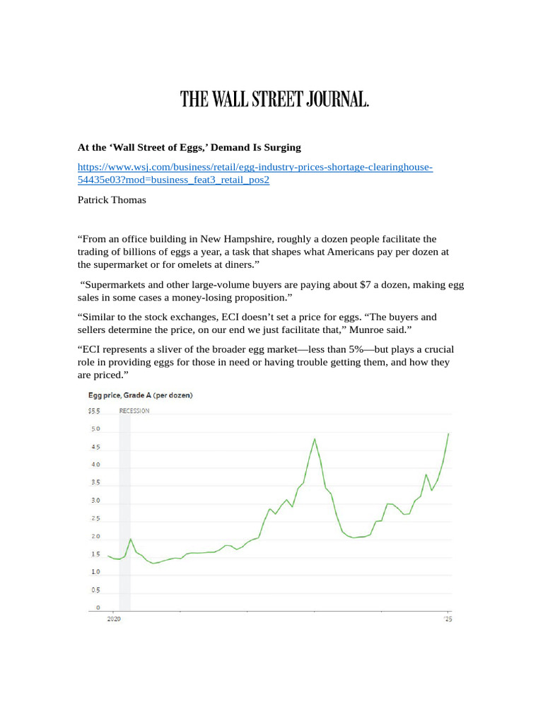 WSJ Eggs | PDF