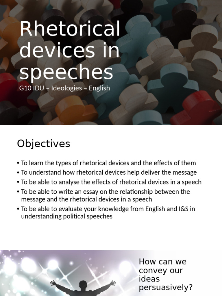 Analyzing Rhetorical Devices in Speeches | PDF | Rhetoric | Credibility