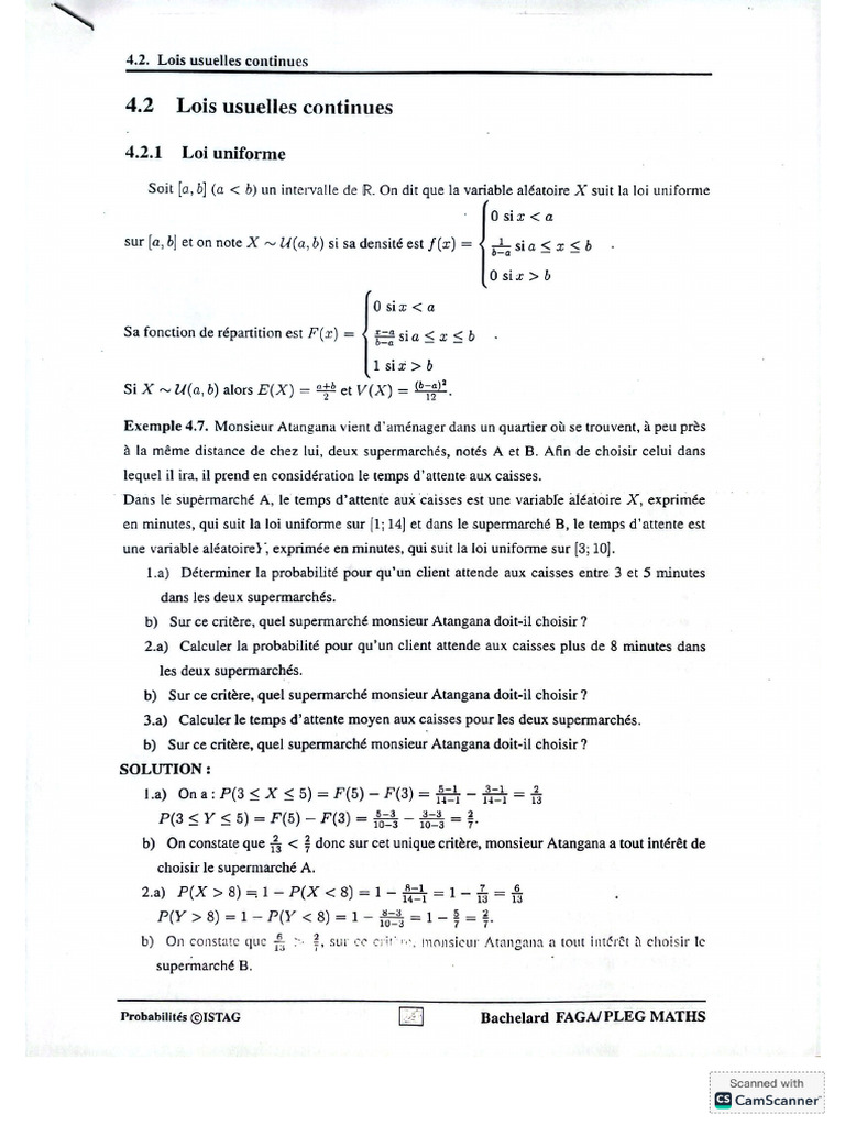 Lois - Usuelles - Continues & Estimation | PDF