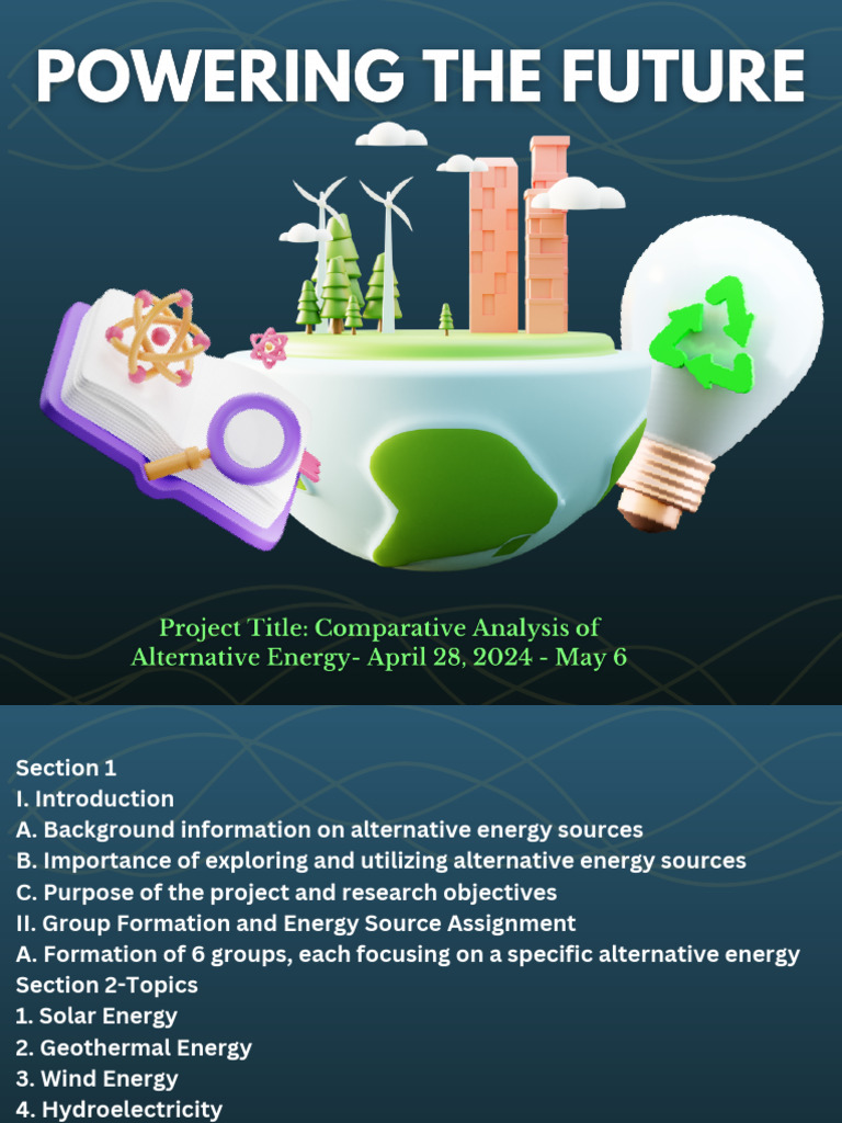 Alternative Energy Research Project Guide | PDF | Energy Development ...