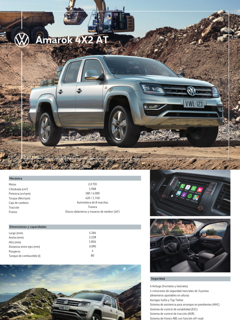 VW AMAROK FichaTecnica | PDF | Vehículo de motor | Industria automotriz