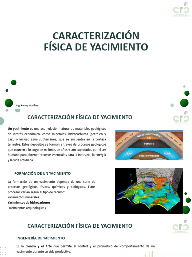 Caracterización Fisica de Yacimiento | PDF | Depósito de petróleo | Viscosidad