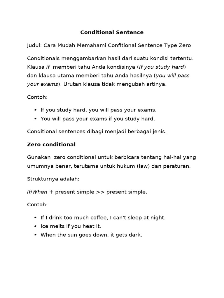 Zero Conditional | PDF