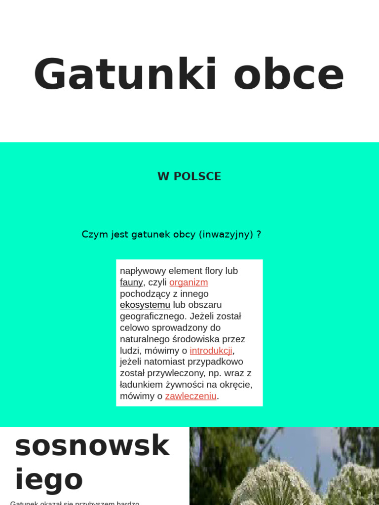 Gatunki Obce | PDF