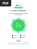 English Speaking Test - EF SET | PDF | Career & Growth