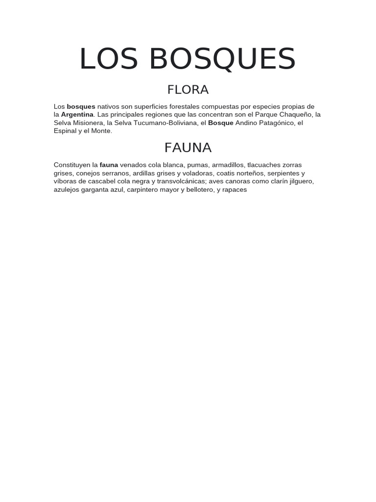 Los Bosques | PDF