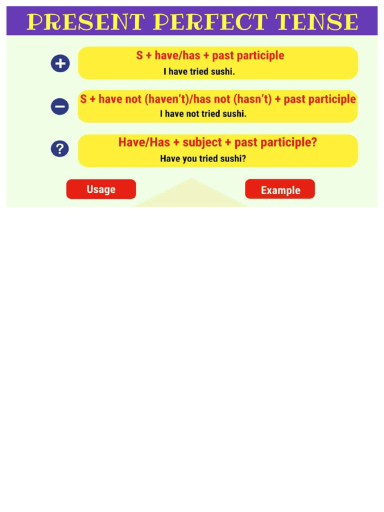 #17 Present Perfect Formulas | PDF