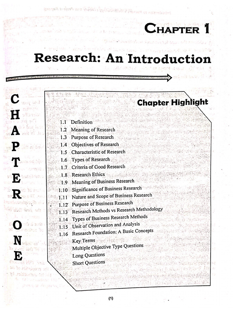 Introduction To Research Methodology (Theory and Project Report) | PDF