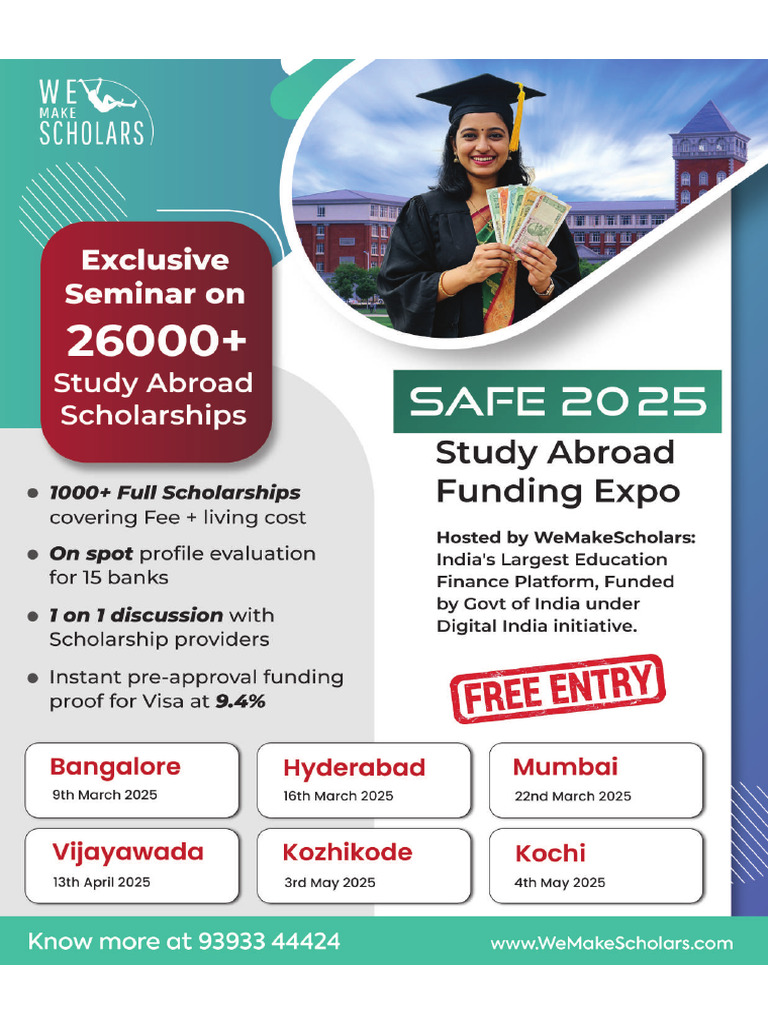 WeMakeScholars SAFE Flyer | PDF