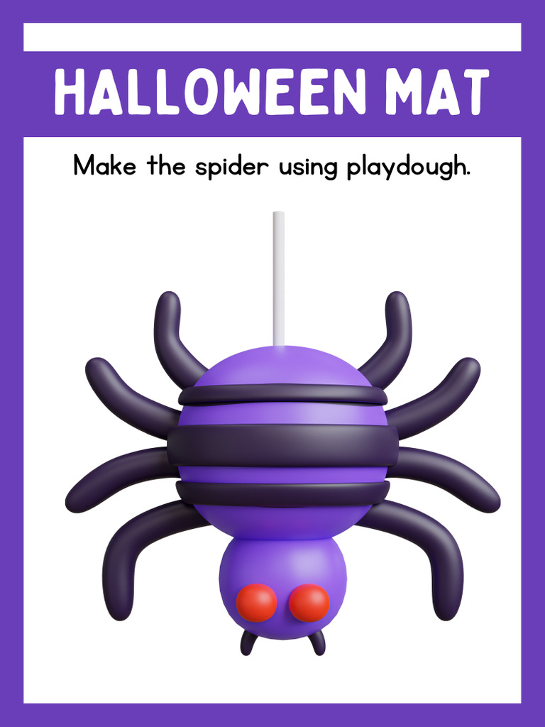 Halloween Playdough Mat | PDF