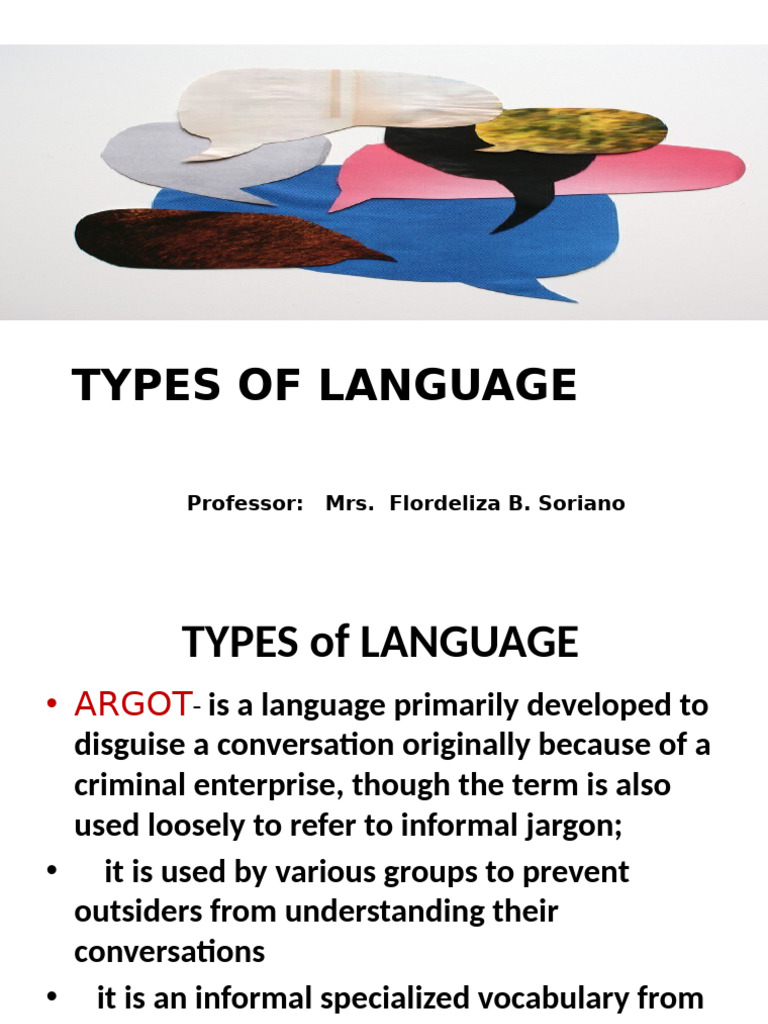 Pre PPT-Kinds of Language | PDF | Cultural Assimilation | Linguistics