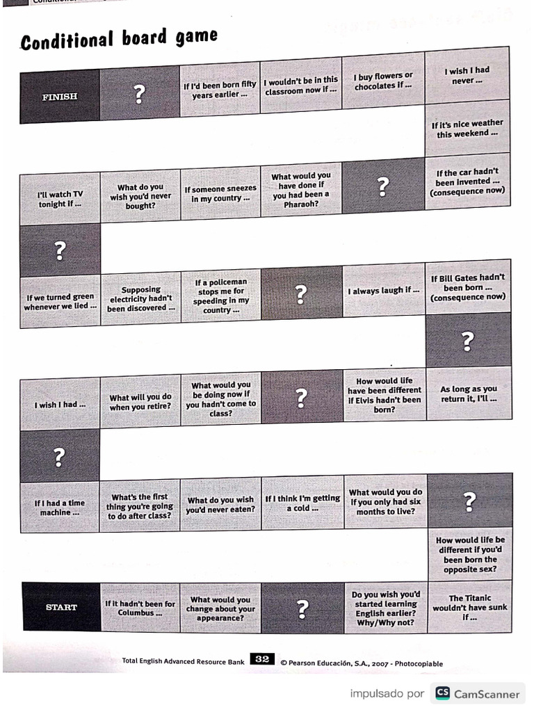 Conditional Board Game, Inf and Gerund | PDF