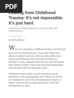 Trauma Narrative | PDF | Psychological Trauma | Emotions