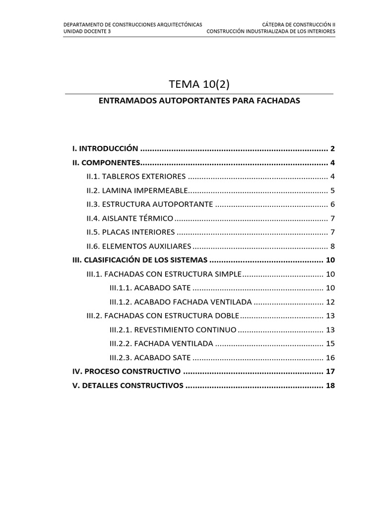 Entramados Autopartantes en Fachadas | PDF | Aislamiento térmico ...