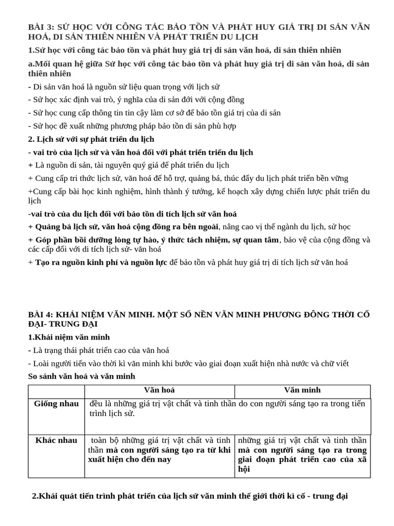 lịch sử 10- gk1 | PDF