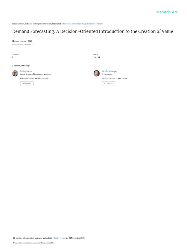 978 3 319 24217 0 - Chapter - 11 - MSREV | PDF | Forecasting ...