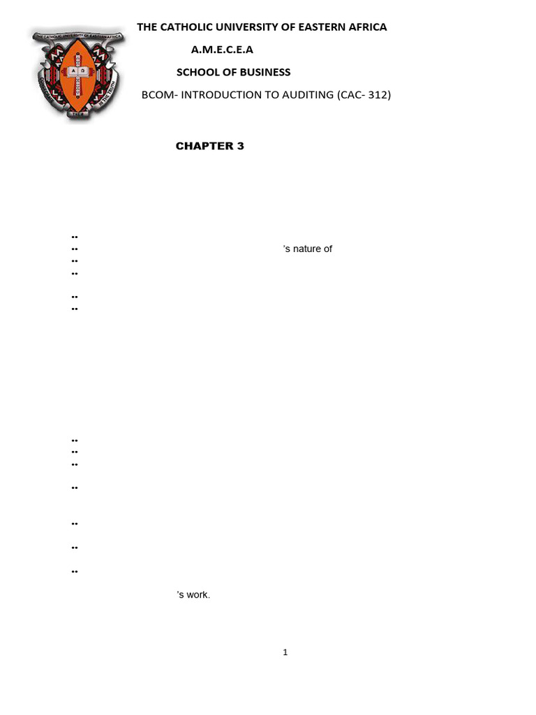 Audit Planning and Control Overview | PDF | Audit | Internal Control