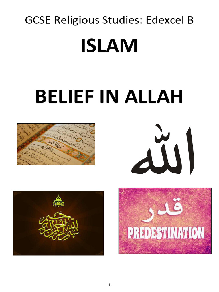 Islam Belief in Allah Revision Booklet | PDF | Prophets And Messengers ...