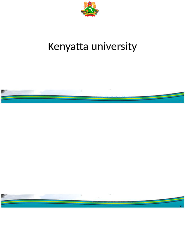 Kenyatta University Logo and Branding | PDF