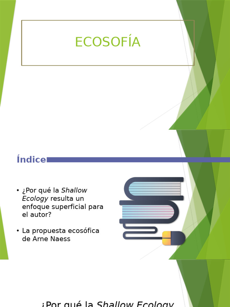 Presentación Ecosofia | PDF | Entorno natural | Naturaleza