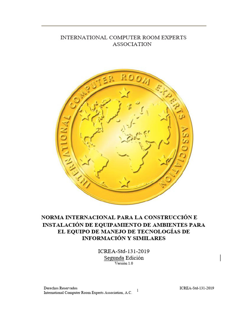 Norma Icrea 2019 2da Edicion | PDF | Centro de datos | Hardware de la computadora