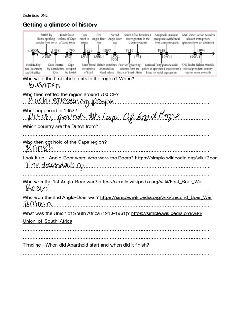 Sa Webquest Worksheet - Part 2 | PDF | South Africa | Africa