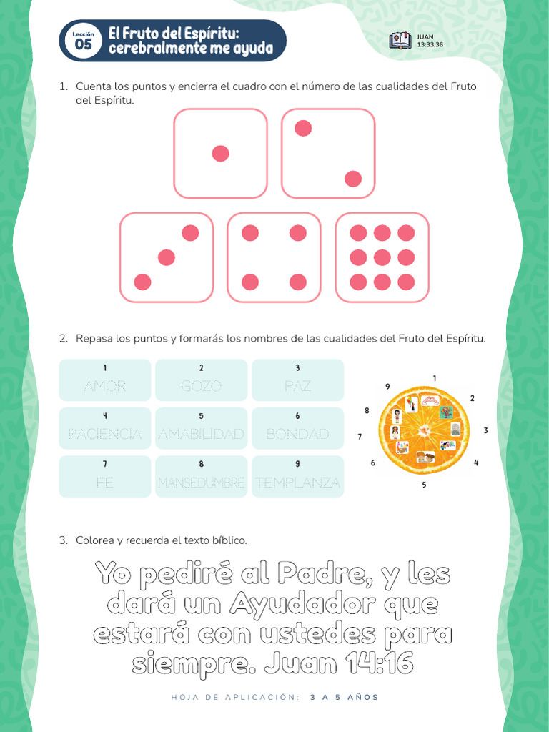 Actividad Fruto Del Espíritu | PDF