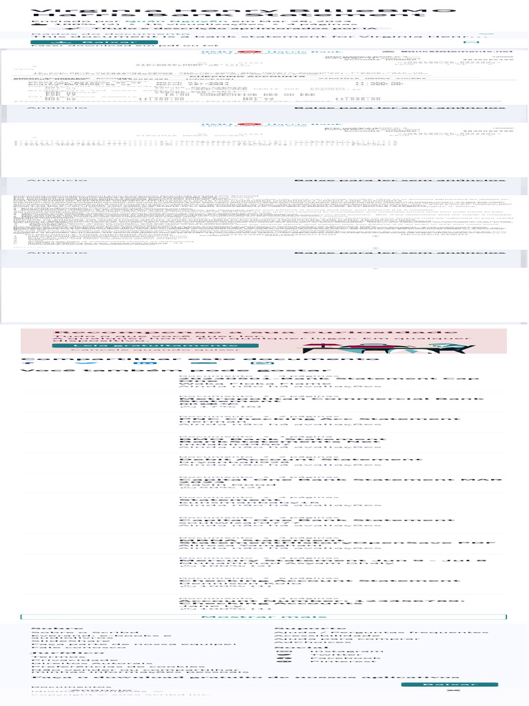 Virginia Henry BillieBMO Harris Bank Statement PDF Credit Card Interest ...
