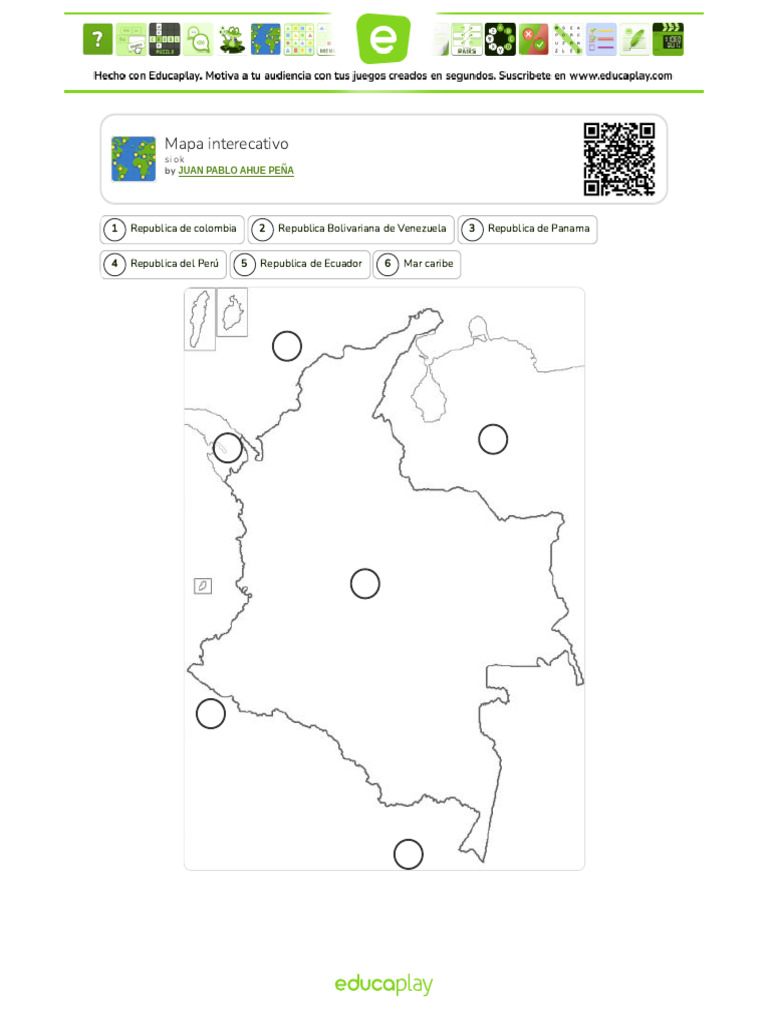 Mapa del Caribe y Colombia Interactivo | PDF