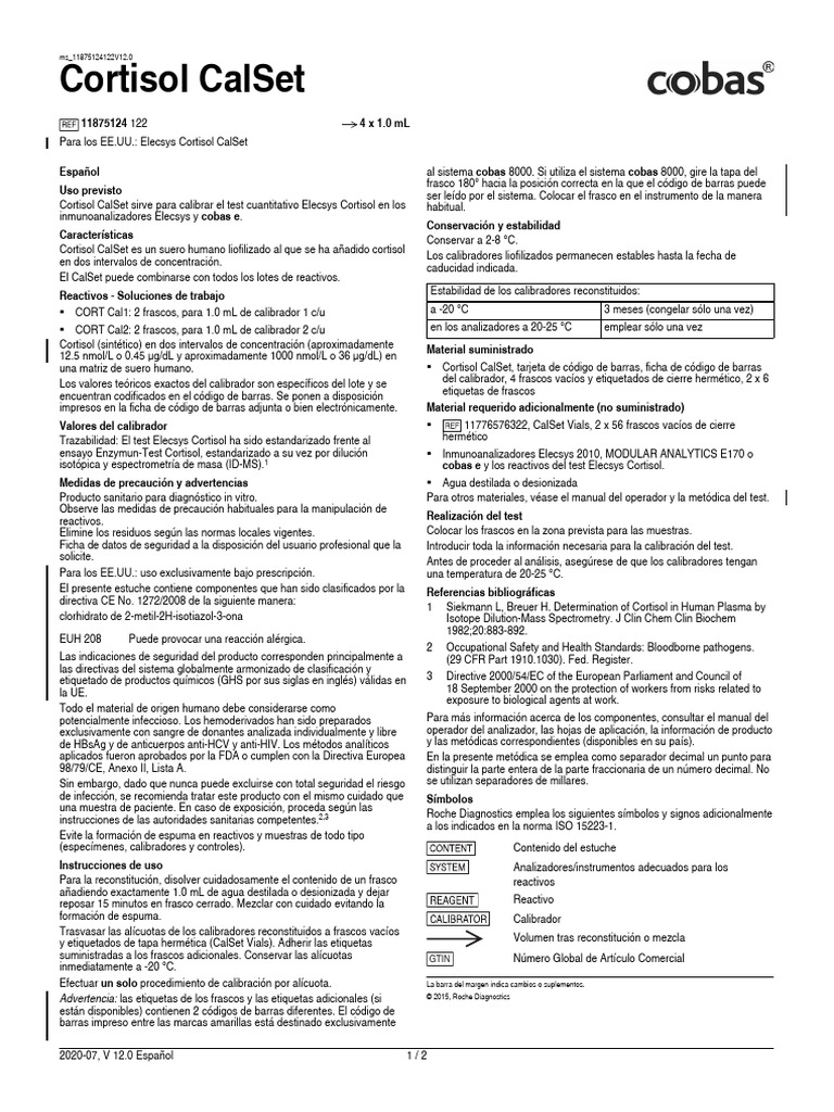Cortisol CalSet.ms_11875124122.V12.es | PDF