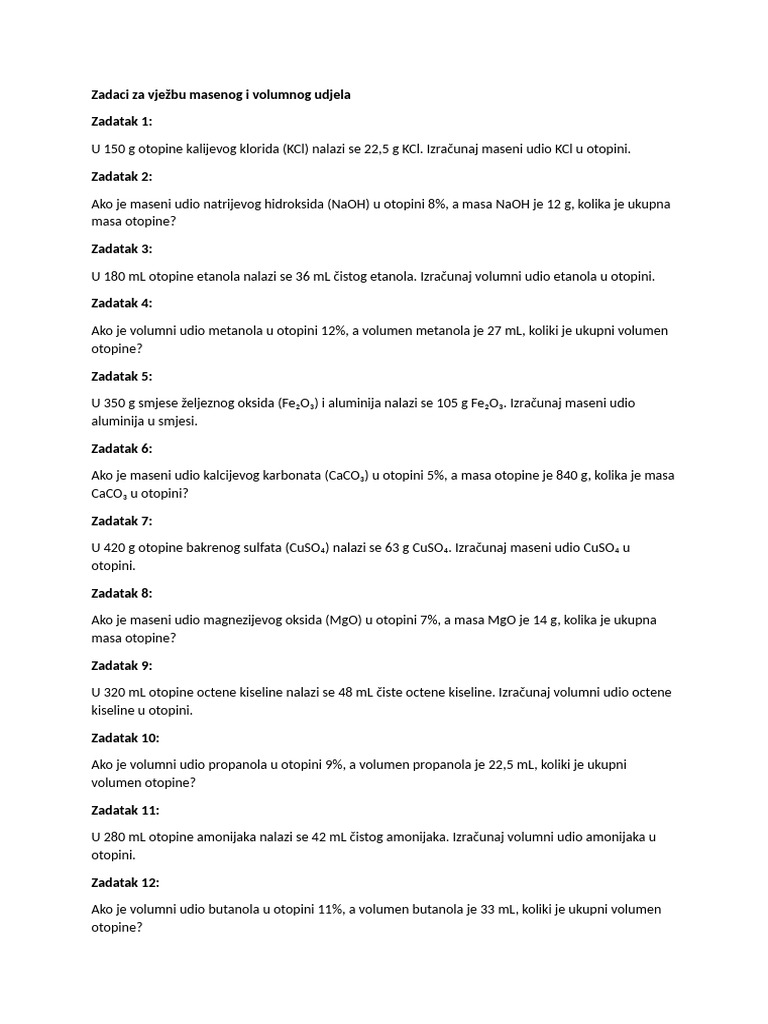 Maseni I Volumni Udio | PDF