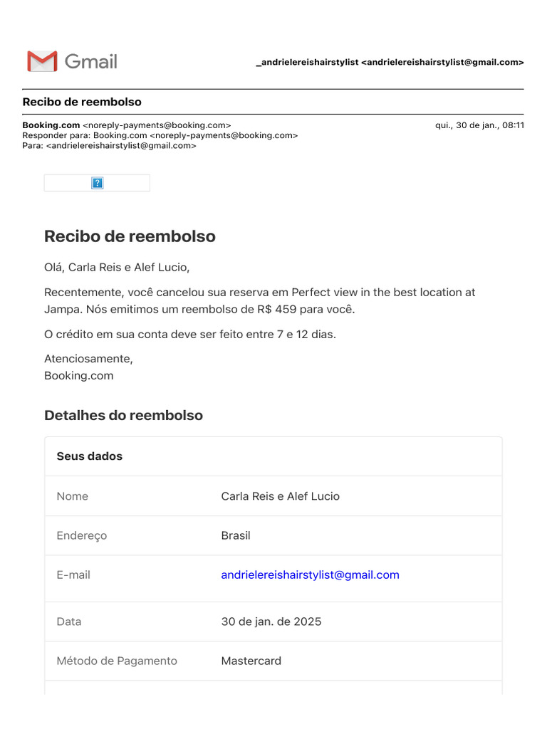Recibo de Reembolso | PDF