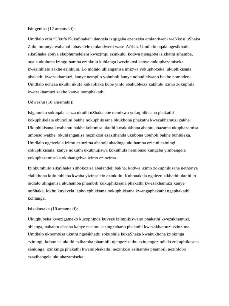 Isizulu | PDF