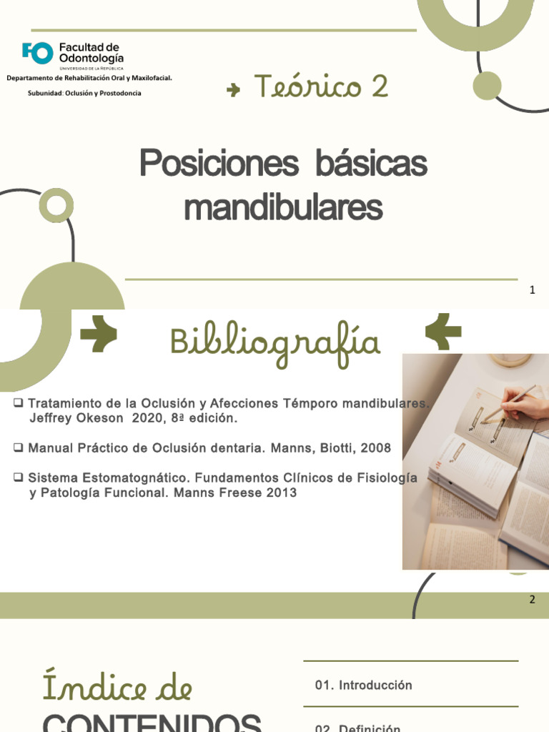 Posiciones Básicas Mandibulares | PDF | Odontología