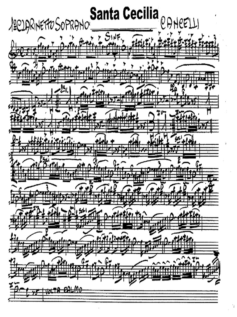 Santa Cecilia 1 Clarinetto | PDF