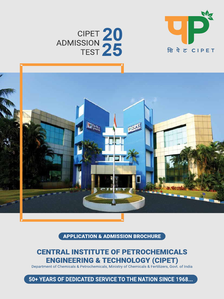 CIPET Admissions 2025 Brochure | PDF | Ductility | Materials