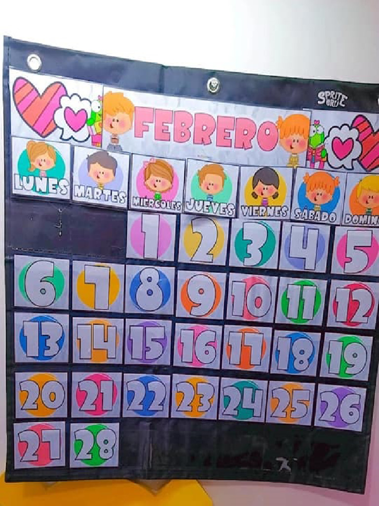 Calendario Interactivo de Bolsillo Recopilado Por Materiales Educativos ...