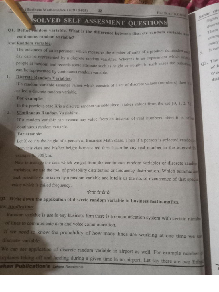 self assessment chapter #2 | PDF