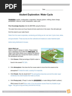 Water Cycle Exploration Guide | PDF | Water Cycle | Water