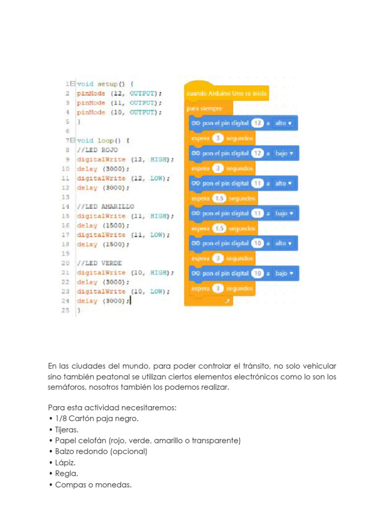 Proyecto Semaforo 6° | PDF