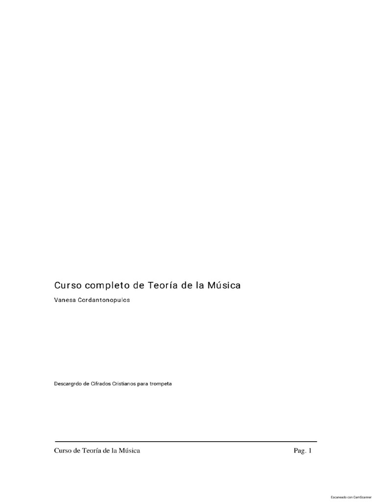 Curso Completo de Teoria Musical (Español) .PDF Versión 1 | PDF