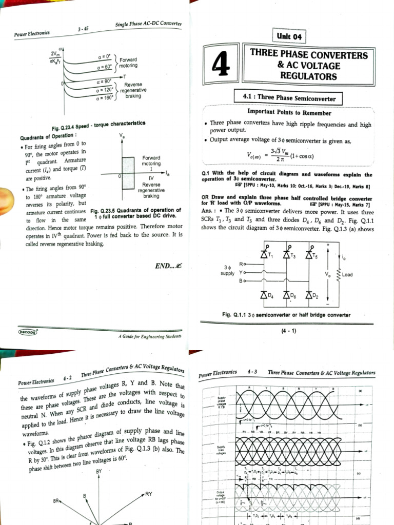 Pe Unit 4 | PDF | Power Electronics | Rectifier