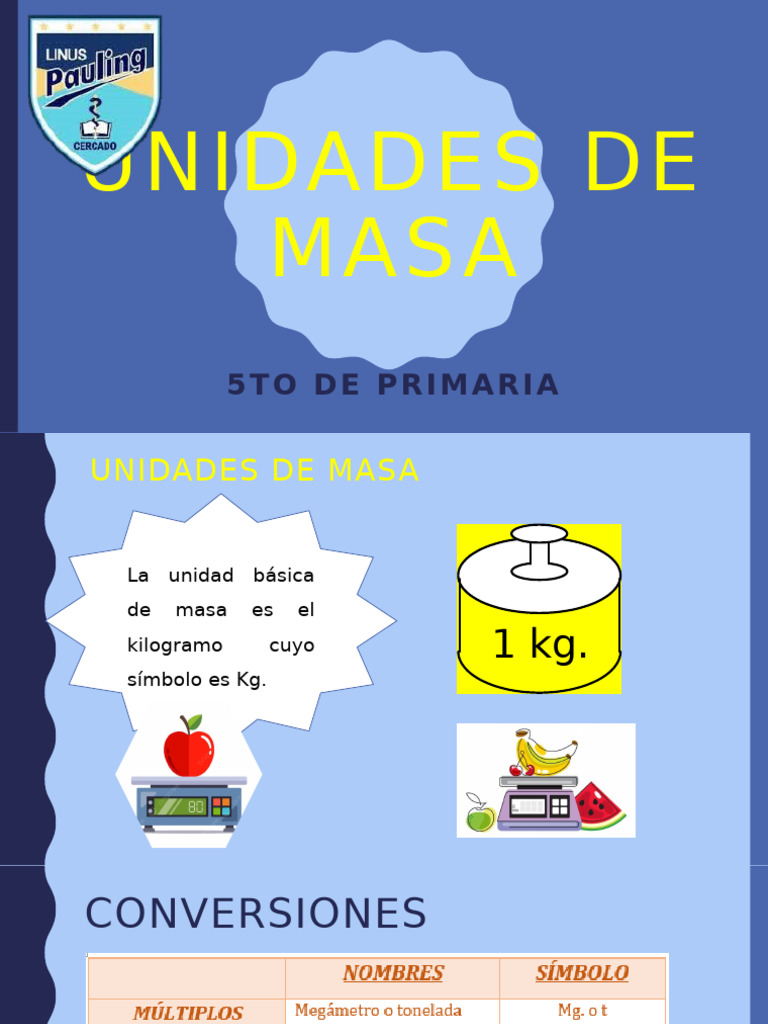 5to - Unidades de Masa | PDF