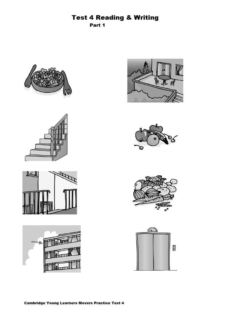 Cambridge Movers Test 4 Practice | PDF