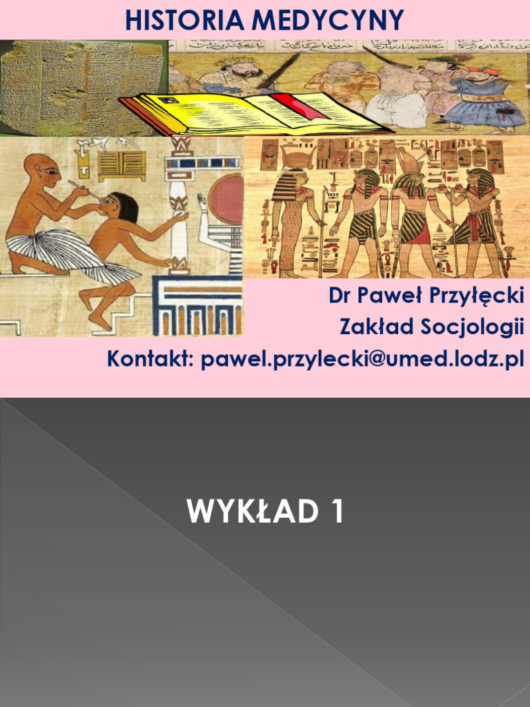 P. Przyłęcki - Historia Medycyny - Wyklady | PDF