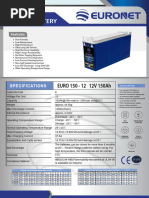 Battery UP Range-Data Sheet | PDF | Rechargeable Battery | Redox