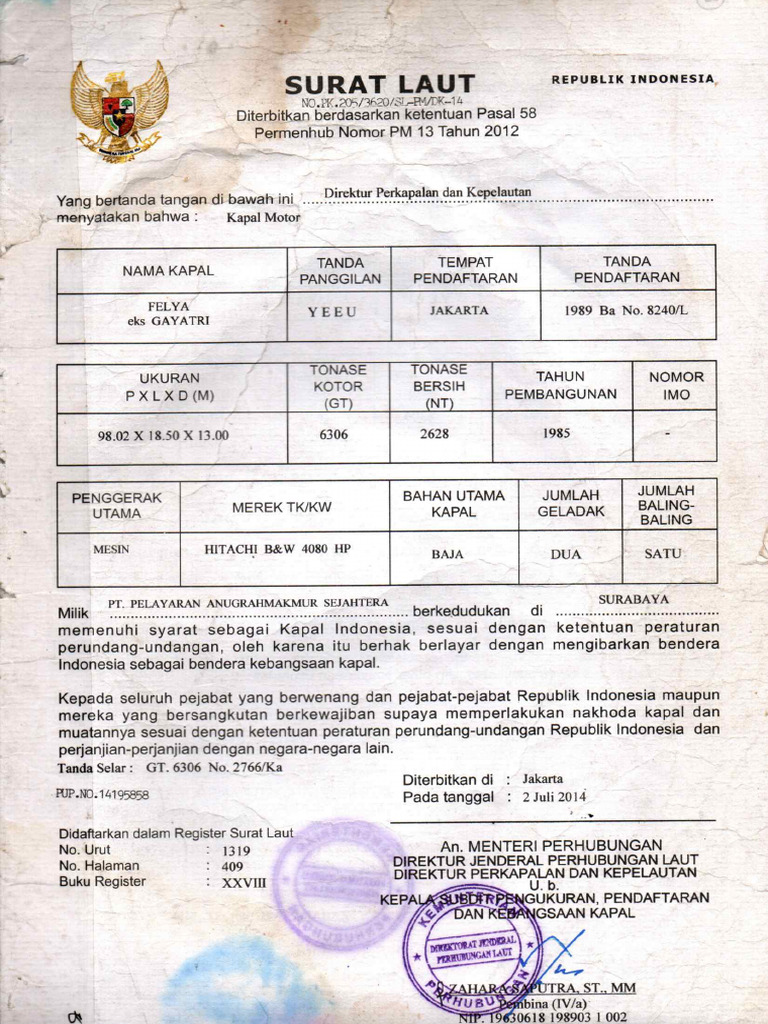Surat Laut Surat Ukur & RPT | PDF