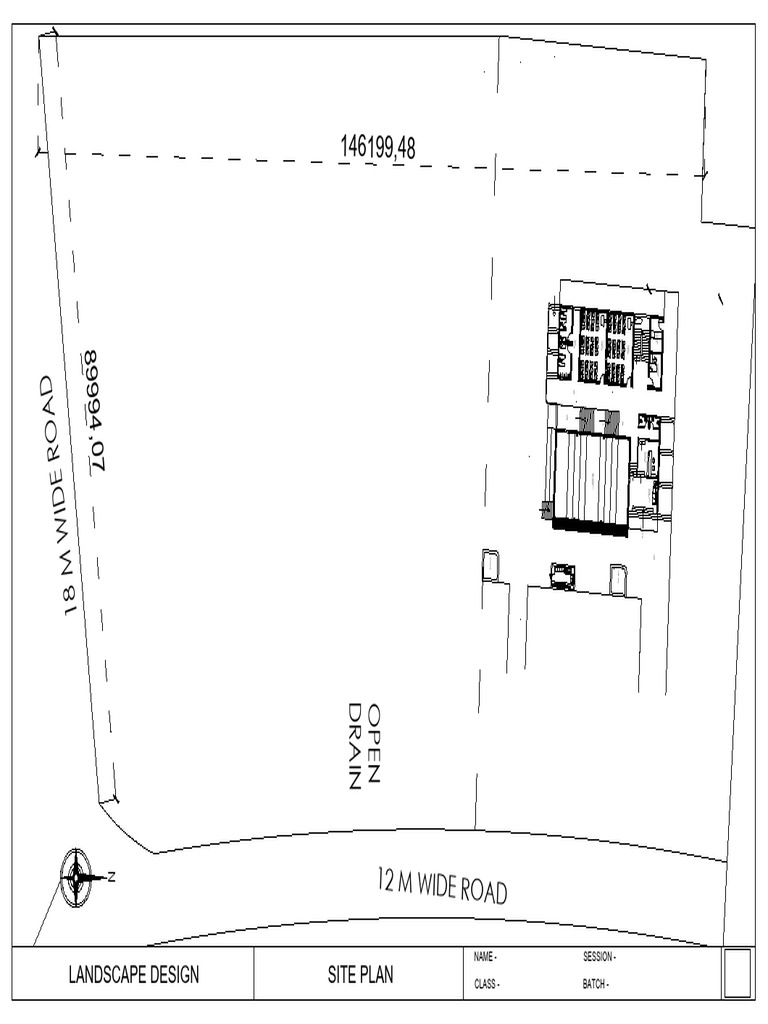Site Plan for 12m Wide Road Project | PDF