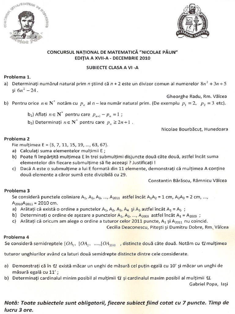Subiect e 06 | PDF