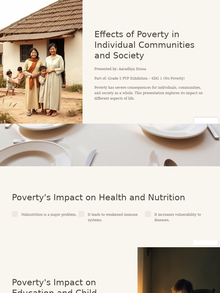 Impact of Poverty on Communities | PDF